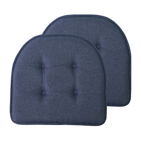 Sweet Home Collection Solid U-Shaped Memory Foam Chair Cushions