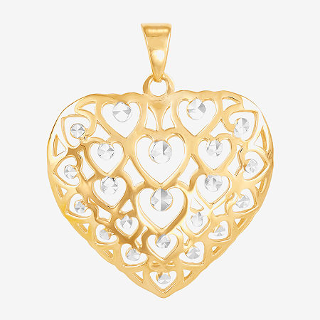 Click here for Womens 14K Gold Heart Pendant  One Size prices