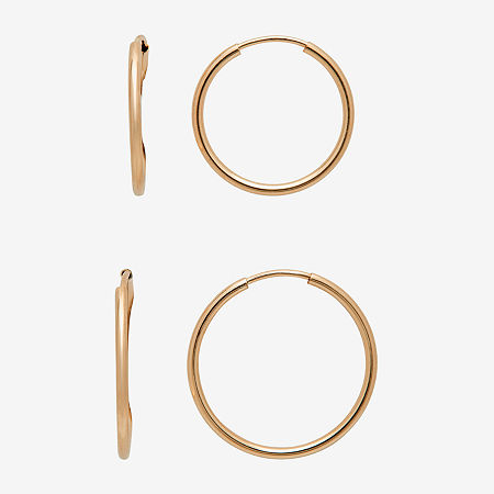 Click here for Gold Theory Womens Round 2 Pair Earring Set  One S... prices