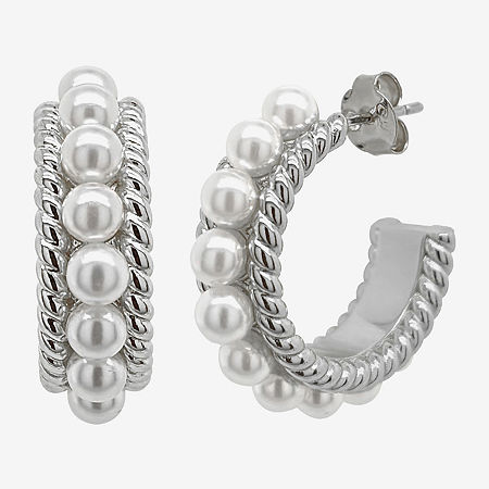 Click here for Sparkle Allure Womens White Simulated Pearl 26mm H... prices