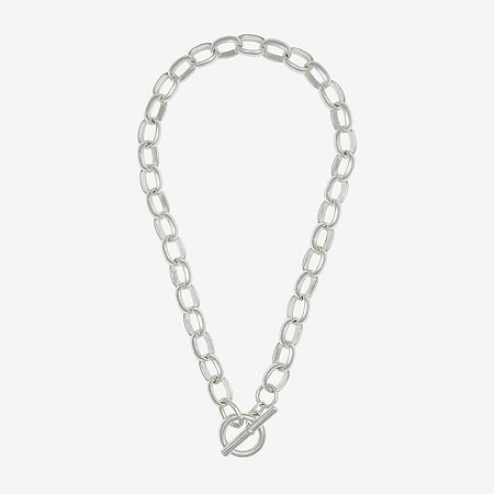 Click here for Bold Elements Silver Tone Womens 18 Inch Omega Cha... prices