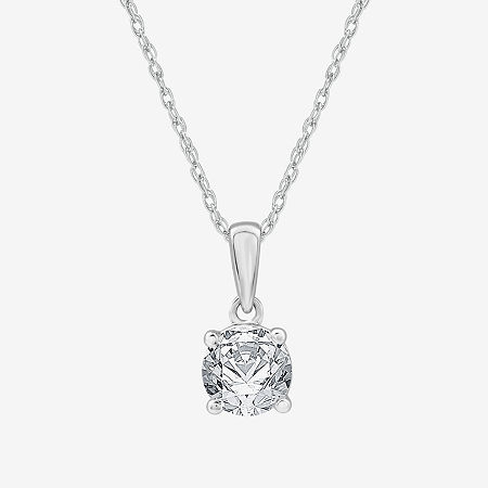 Click here for Womens 1 CT. Lab Grown White Diamond 14K White Gol... prices