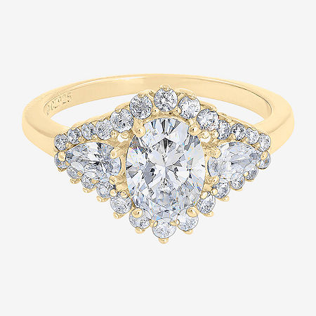 Click here for Diamonart Womens Cubic Zirconia 14K Gold Over Silv... prices