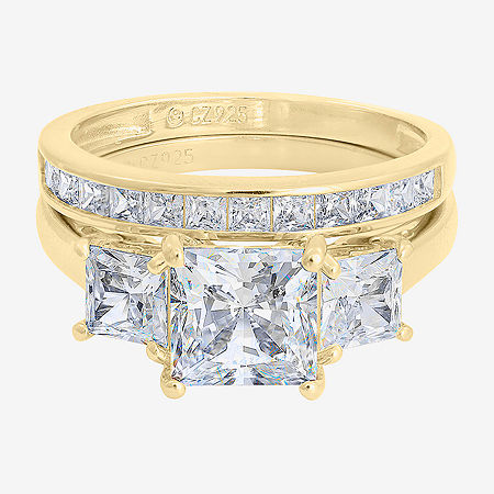 Click here for Diamonart Womens Cubic Zirconia 14K Gold Over Silv... prices