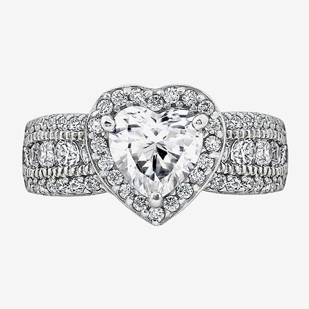 Click here for Diamonart Womens Cubic Zirconia Sterling Silver He... prices