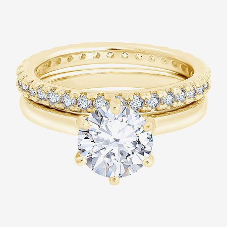 Click here for Diamonart Womens Cubic Zirconia 14K Gold Over Silv... prices