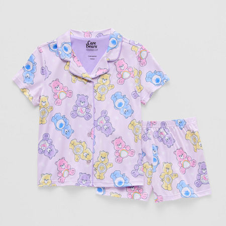 Click here for Little & Big Kid Girls Care Bears V-Neck Short Sle... prices