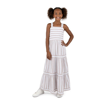 Click here for Speechless Big Kid Girls Sleeveless Striped Maxi D... prices