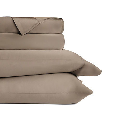 ienjoy Home Luxury Rayon from Bamboo 4-Pc. Sheet Set  Twin - Taupe