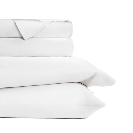 ienjoy Home Luxury Rayon from Bamboo 4-Pc. Sheet Set  Twin - White