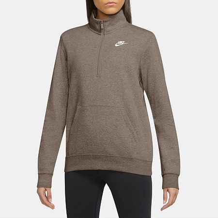 Click here for Nike Club Womens Mock Neck Long Sleeve Active Quar... prices