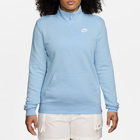 Click here for Nike Club Womens Mock Neck Long Sleeve Active Quar... prices