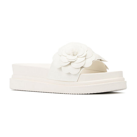 Click here for Womens New York & Company Camilia Flower Platform... prices