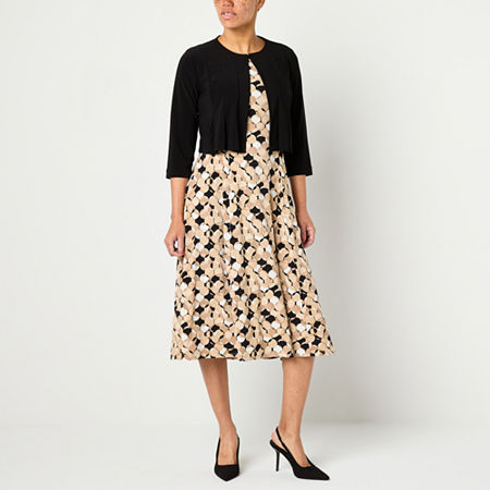 Click here for Danny & Nicole Womens Circles Midi Jacket Dress  8... prices