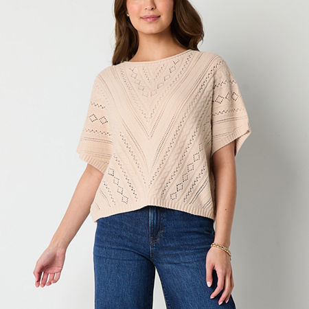 Click here for Frye and Co. Pointelle Womens Crew Neck Short Slee... prices