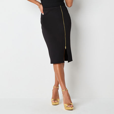 Click here for Bold Elements Womens Midi Pencil Skirt  Small  Bla... prices