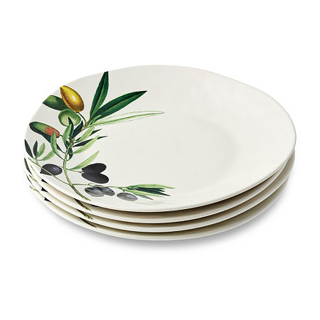 Certified International Olivia Dinner Plates  Set of 4  Service for 4 - Multi