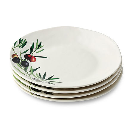 Certified International Olivia Salad Plates  Set of 4  Service for 4 - Multi