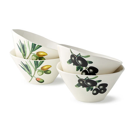 Certified International Olivia Ice Cream Bowls  Set of 4  Service for 4 - Multi