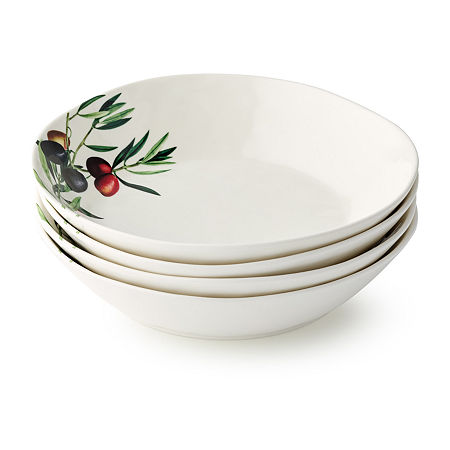 Certified International Olivia Soup Bowls  Set of 4  Service for 4 - Multi