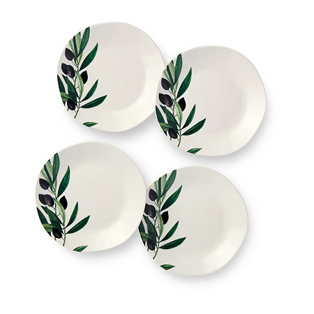 Certified International Olivia Canape Plates  Set of 4  Service for 4 - Multi