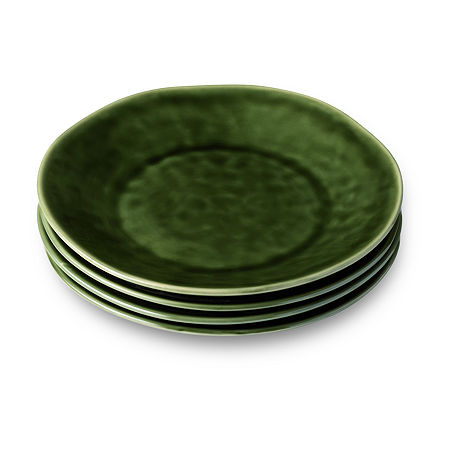 Certified International Verde Salad Plates  Set of 4  Service for 4 - Green