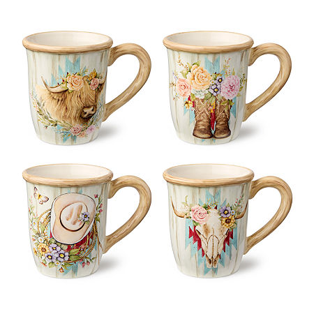 Certified International Rosewood Mugs  Set of 4 - Miscellaneous