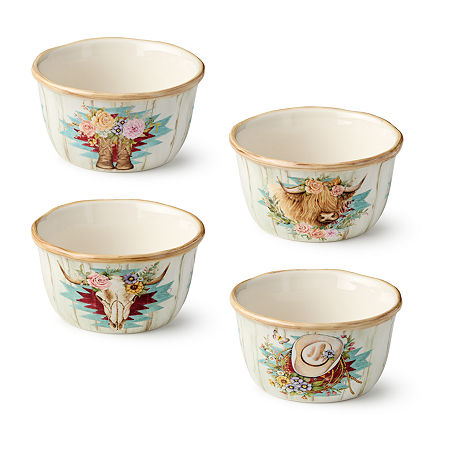 Certified International Rosewood Ice Cream Bowls  Set of 4  Service for 4 - Miscellaneous