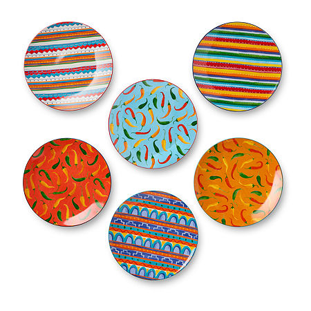 Certified International Caliente Salad Plates  Set of 6  Service for 6 - Miscellaneous