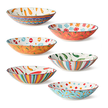 Certified International Caliente Soup Bowls  Set of 6  Service for 6 - Miscellaneous