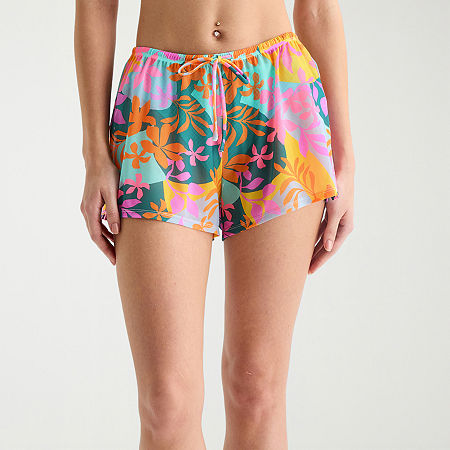 Click here for Arizona Womens Drawstring Waist Leaf Juniors Short... prices