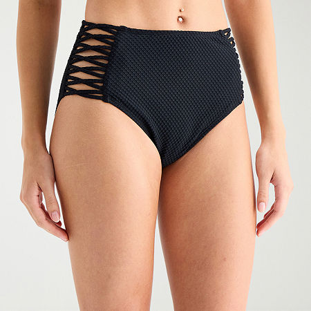 Click here for Arizona Womens Lined Juniors High Waist Bikini Swi... prices