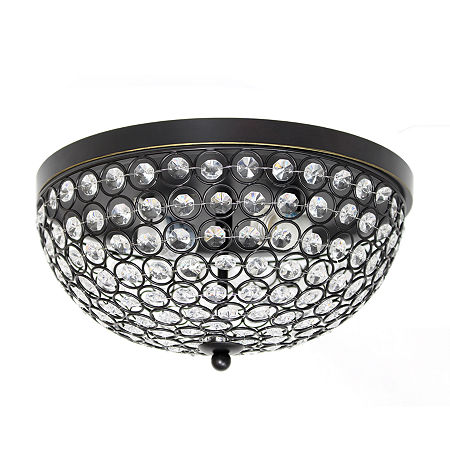 Click here for Elegant Designs 2 LT Elipse Crystal Flush Mount  O... prices