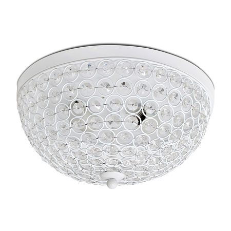 Click here for Elegant Designs 2 LT Elipse Crystal Flush Mount  O... prices
