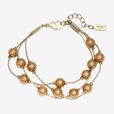 Click here for 1928 Gold Tone Womens Yellow Simulated Pearl Beade... prices