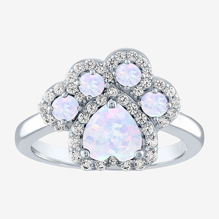 Click here for Womens Lab Created White Opal Sterling Silver Cock... prices