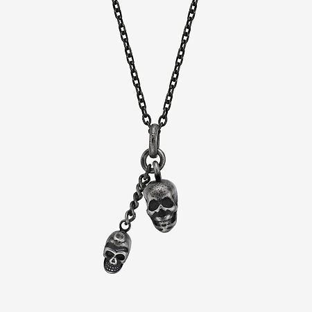 Click here for Mens Stainless Steel Skull 24 Inch Pendant Necklac... prices