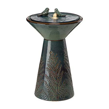 Click here for Glitzhome 27.5 Turquoise Ceramic Outdoor Fountains... prices