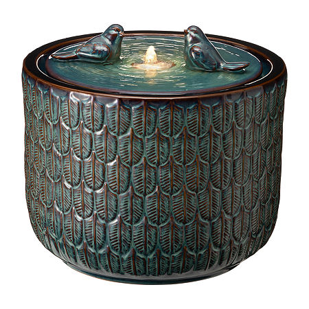 Click here for Glitzhome 14.75 Turquoise Ceramic Outdoor fountain... prices
