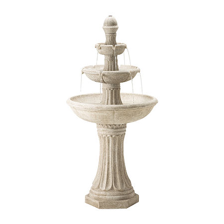 Click here for Glitzhome 45.25H Terrazzo Resin 3-Tier Outdoor fou... prices