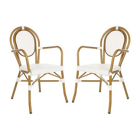 Click here for Rosen Rattan 2-pc. Patio Chairs  One Size  White prices
