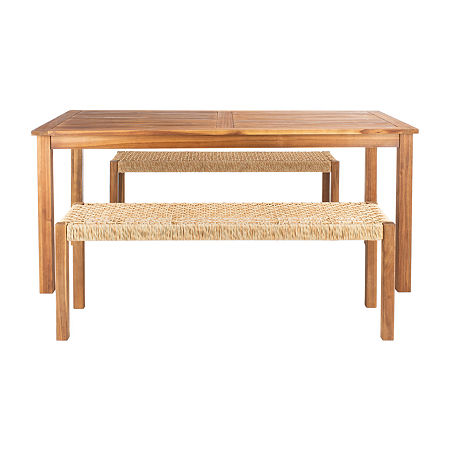 Click here for Aquina Outdoor Dining Set - Natural/light brown prices