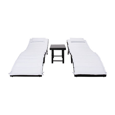 Click here for Carew 3-pc. Patio Lounge Set  One Size  Black prices