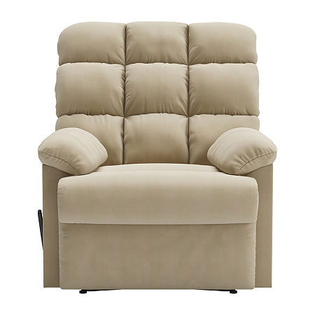 Click here for ProLounger Barbera Wall Hugger Biscuit Tufted Recl... prices
