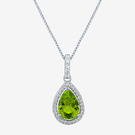 Click here for Womens Genuine Green Peridot Sterling Silver Pear... prices