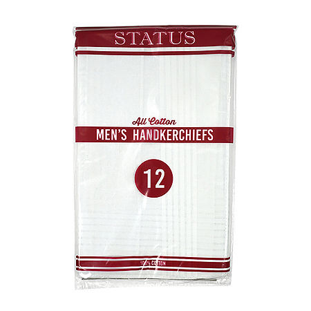 Click here for Status 12Pk Hankie  One Size  White prices