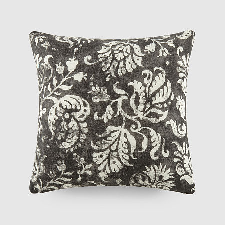 ienjoy Home Elegant Pattern Decorative Pillow  20 x 20 - Charcoal