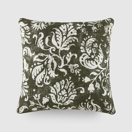 ienjoy Home Elegant Pattern Decorative Pillow  20 x 20 - Olive
