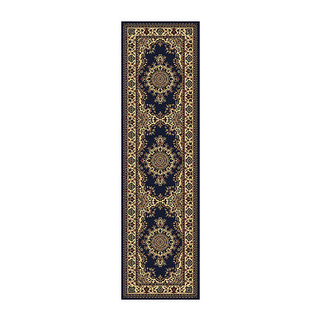Closeout! Km Home Umbria 1191 22 x 77 Runner Rug - Blue