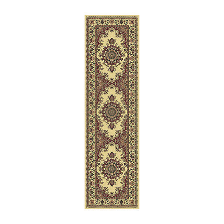 Closeout! Km Home Umbria 1191 22 x 77 Runner Rug - Ivory